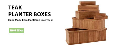 Garden, Deck Patio Furniture Planters - Teak Planter™